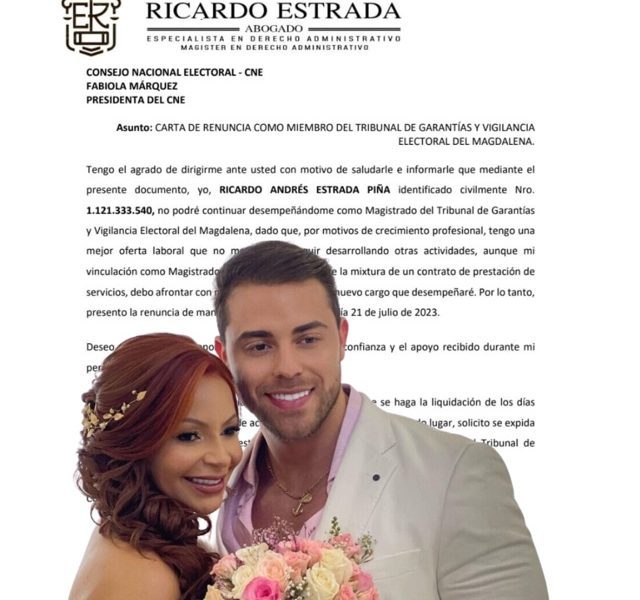 Ricardo Estrada, esposo de congresista de Fuerza Ciudadana, renunció a ...