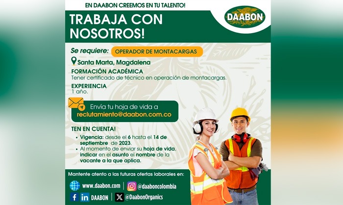 Grupo Daabon tiene una nueva vacante laboral - Opinion Caribe