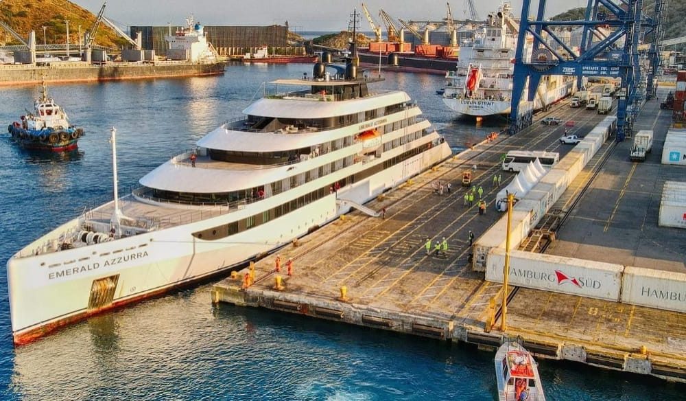 Primera recalada del crucero Emerald Azzura al Puerto de Santa Marta ...