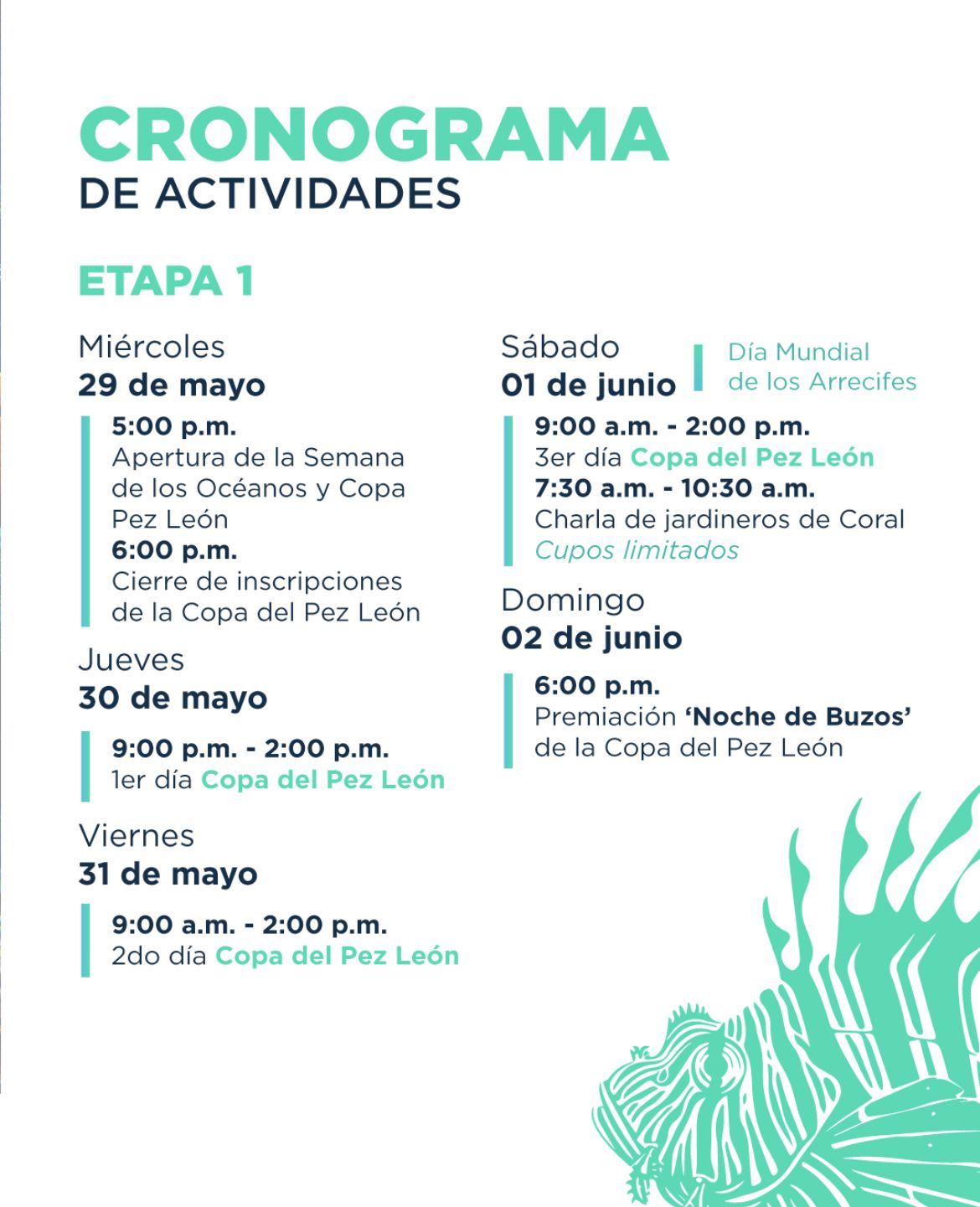 Corpamag, el centro de vida marina y la Fundación CIM Caribe lanzan “la semana de los océanos ...